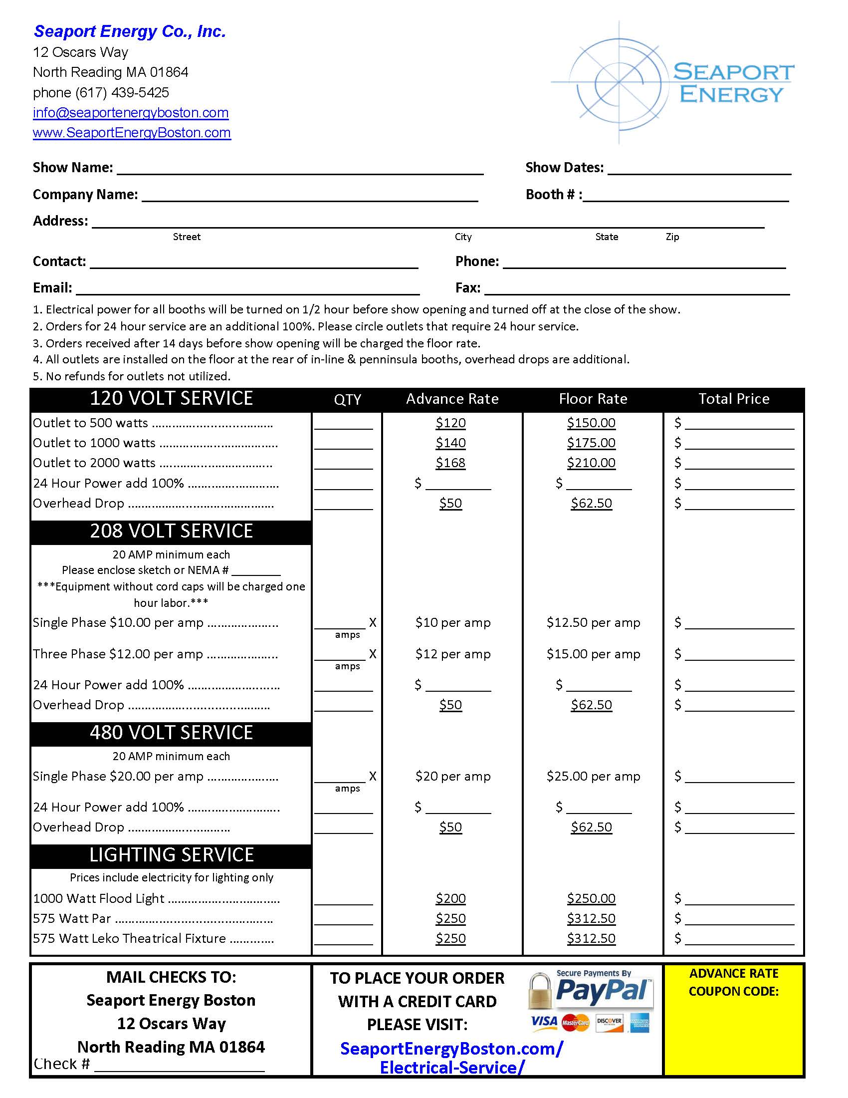 order | Seaport Energy Boston